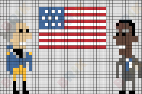 Presidents' Day Pixel Art – BRIK