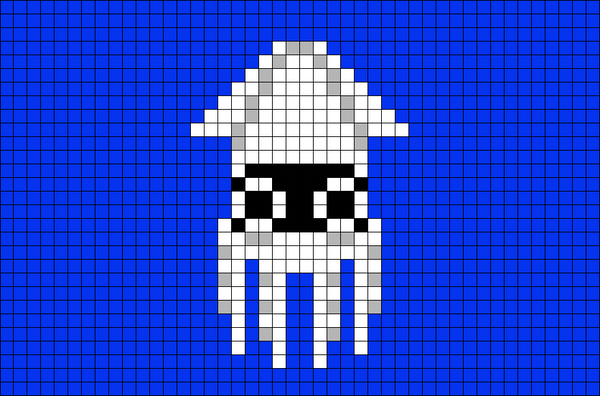 Squid Minecraft Pixel Art