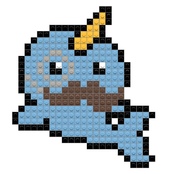Narwhal Cute Pixel Art Narwhal Fuse Beads