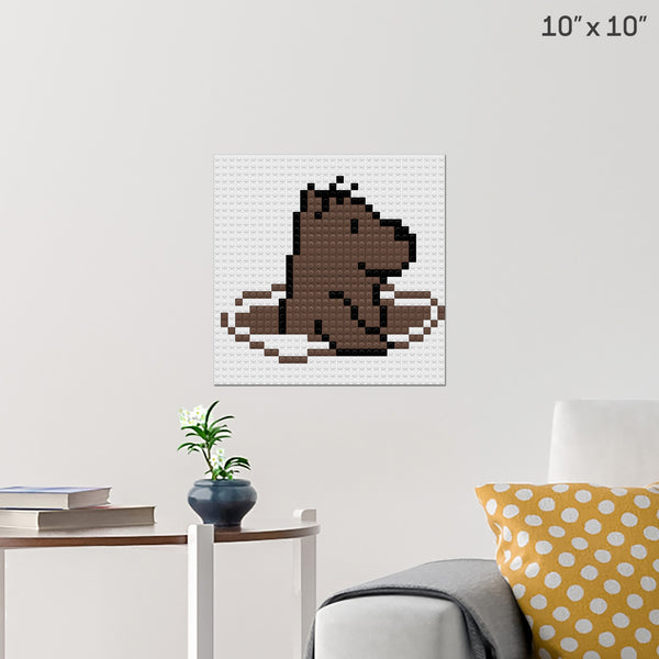 Groundhog Day Pixel Art Wall Poster - Build Your Own with Bricks! - BRIK