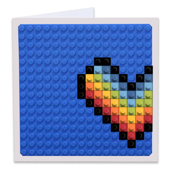 heart Build-On Greeting Card | BRIK