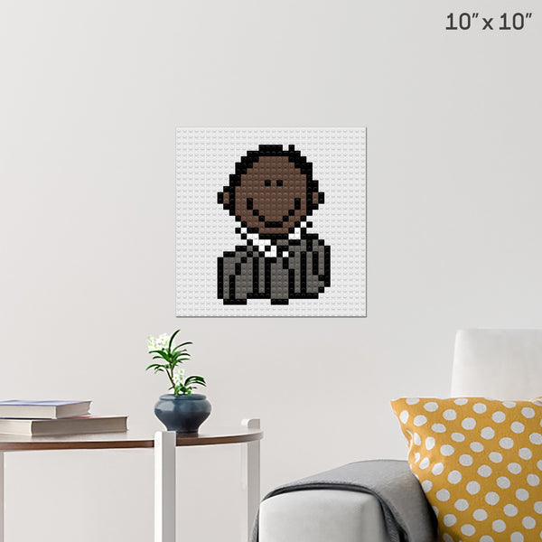 Martin Luther King Jr. Day Pixel Art Wall Poster - Build Your Own with ...