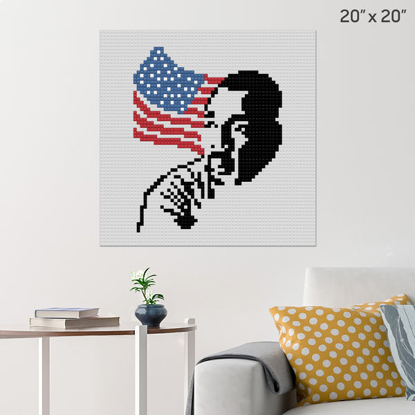 Martin Luther King Jr. Pixel Art Wall Poster - Build Your Own with ...