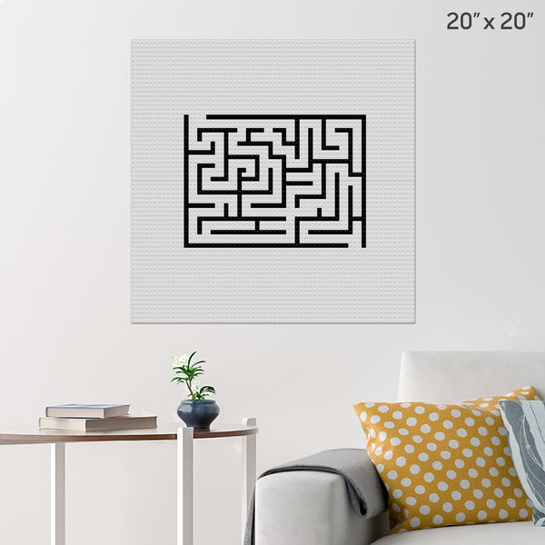 Maze - Normal Pixel Art Wall Poster - Build Your Own with Bricks! - BRIK