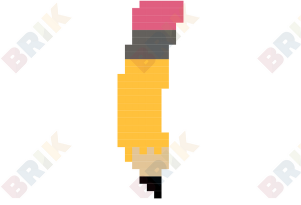 Pencil Pixel Art Brik