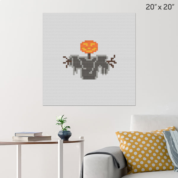 Scarecrow Pixel Art Wall Poster - Build Your Own with Bricks! - BRIK