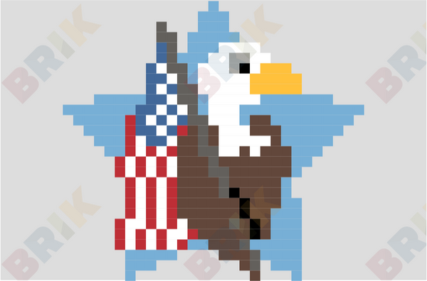 Veterans Day Pixel Art – BRIK