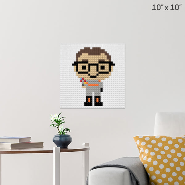 Abby Yates Pixel Art Wall Poster - Build Your Own with Bricks! - BRIK