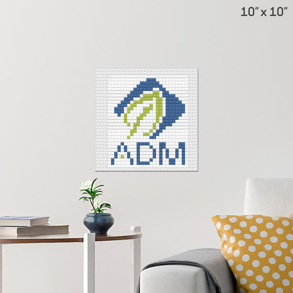 ADM Logo Wall Poster - Build Your Own with Bricks! - BRIK