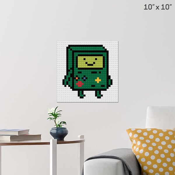 Adventure Time BMO Pixel Art Wall Poster - Build Your Own with Bricks ...
