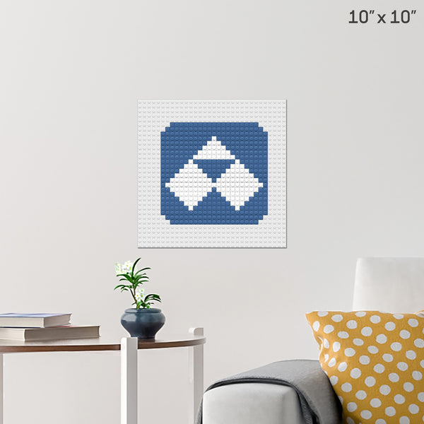 Alcoa Logo Wall Poster - Build Your Own with Bricks! - BRIK
