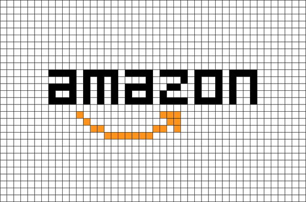 Amazon Pixel Art Logo – BRIK
