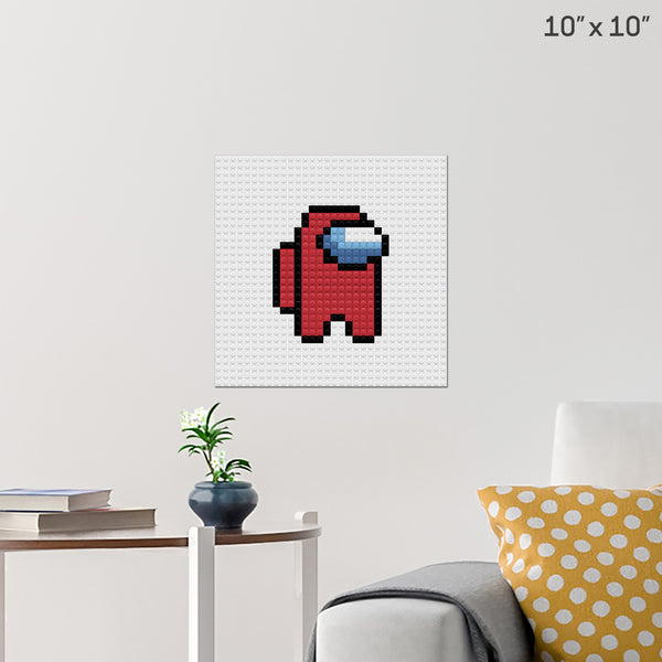 among us Wall Poster - Build Your Own with Bricks! - BRIK