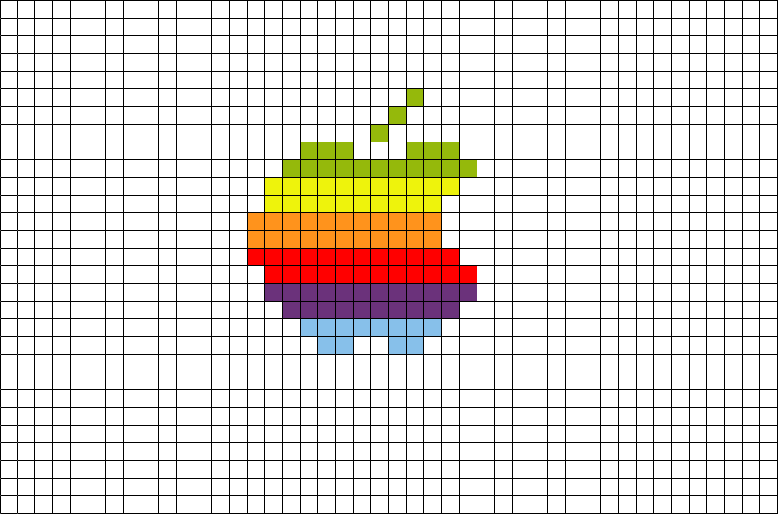 Rainbow Apple Logo Pixel HD Rainbow Apple Logo Wallpapers | Peakpx