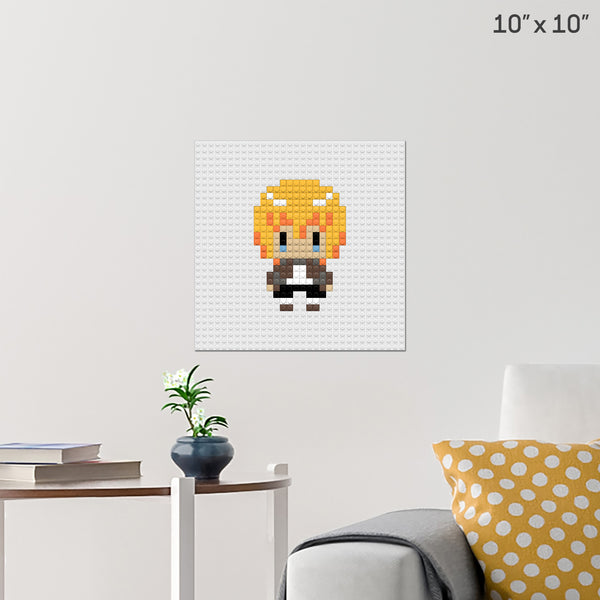 Attack on Titan Armin Pixel Art Wall Poster - Build Your Own with ...
