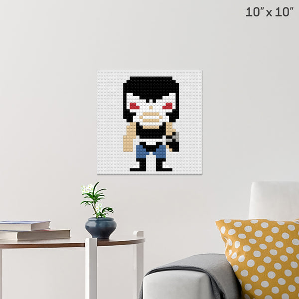 Bane Pixel Art Wall Poster - Build Your Own with Bricks! - BRIK