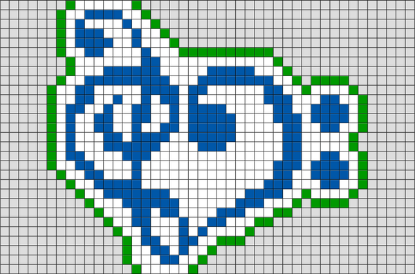 Bass Clef and Treble Clef Heart Pixel Art – BRIK
