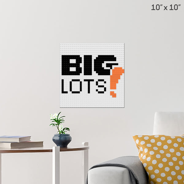 Big Lots Stores Inc Logo Wall Poster - Build Your Own with Bricks! - BRIK