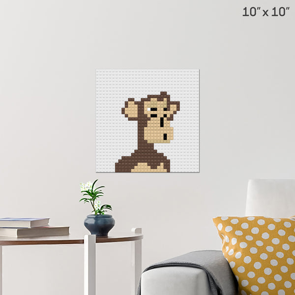 Bored Ape Wall Poster - Build Your Own with Bricks! - BRIK