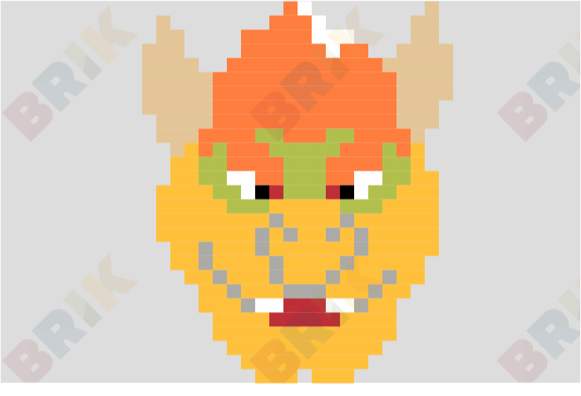 Bowser 8 Bit Png