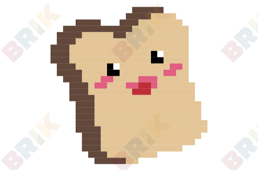 Minecraft Bread Pixel Art