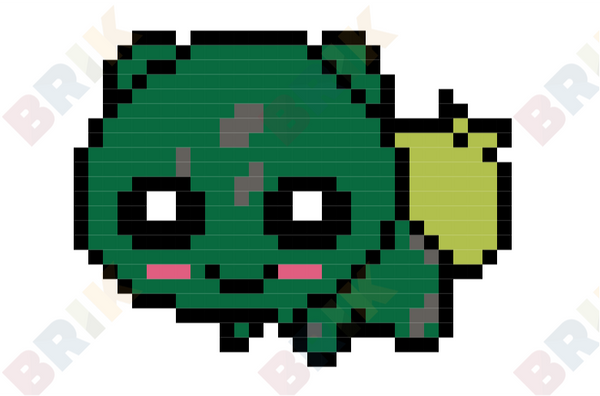 Pokemon Bulbasaur Pixel Art Pixelated Bulbasaur Sticker | Stickistry