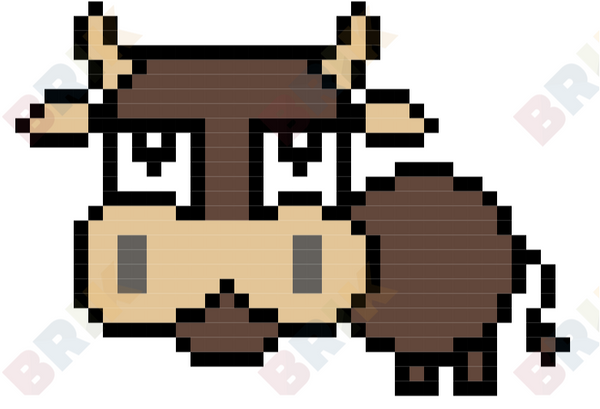 Bull Pixel Art – BRIK