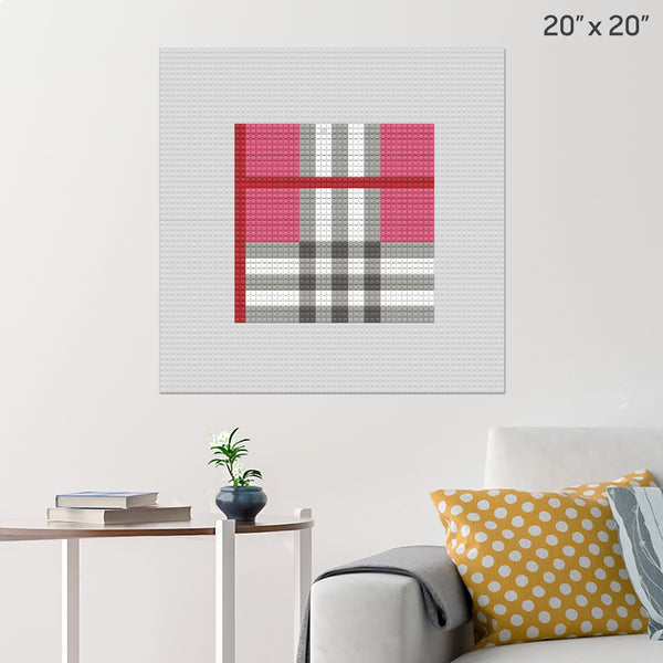Burberry pattern Wall Poster - Build Your Own with Bricks! - BRIK