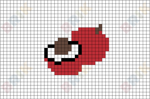 Lychee Pixel Art – BRIK