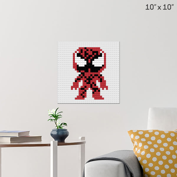 Carnage Pixel Art Wall Poster - Build Your Own with Bricks! - BRIK