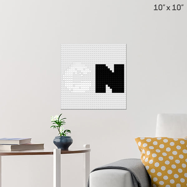 Cartoon Network Logo Wall Poster - Build Your Own with Bricks! - BRIK