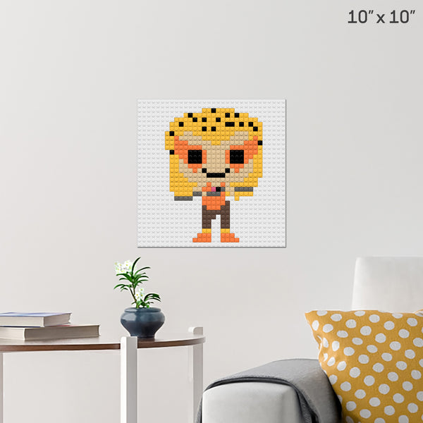 Cheetara Pixel Art Wall Poster - Build Your Own with Bricks! - BRIK