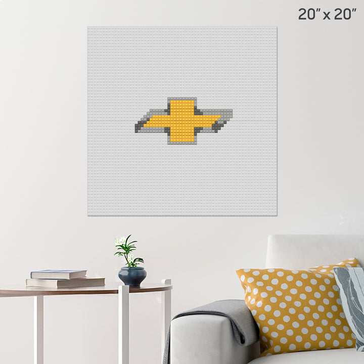 Chevrolet Pixel Art Wall Poster - Build Your Own with Bricks! - BRIK