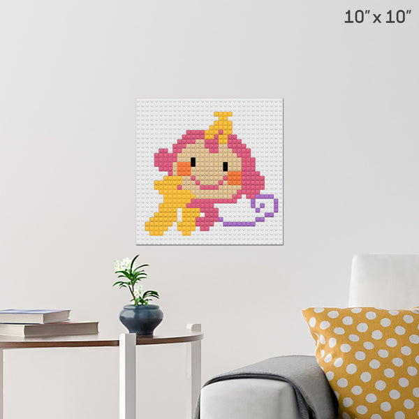 Chi Chai Monchan Pixel Art Wall Poster - Build Your Own with Bricks! - BRIK