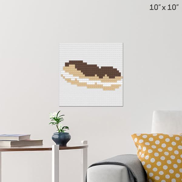 Chocolate Éclair Day Pixel Art Wall Poster - Build Your Own with Bricks ...