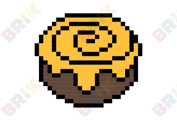 Minecraft Bread Pixel Art