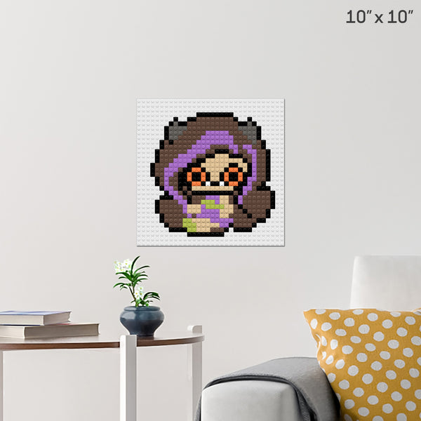 Clawdeen Wolf Pixel Art Wall Poster - Build Your Own with Bricks! - BRIK