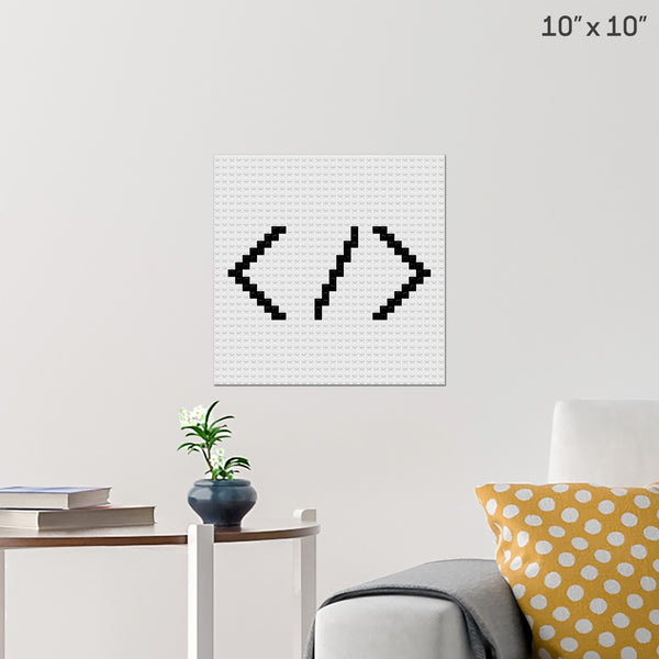 Code! Wall Poster - Build Your Own with Bricks! - BRIK