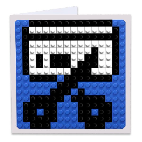 Credit Card Reduction Day Pixel Art Build-On Greeting Card | BRIK
