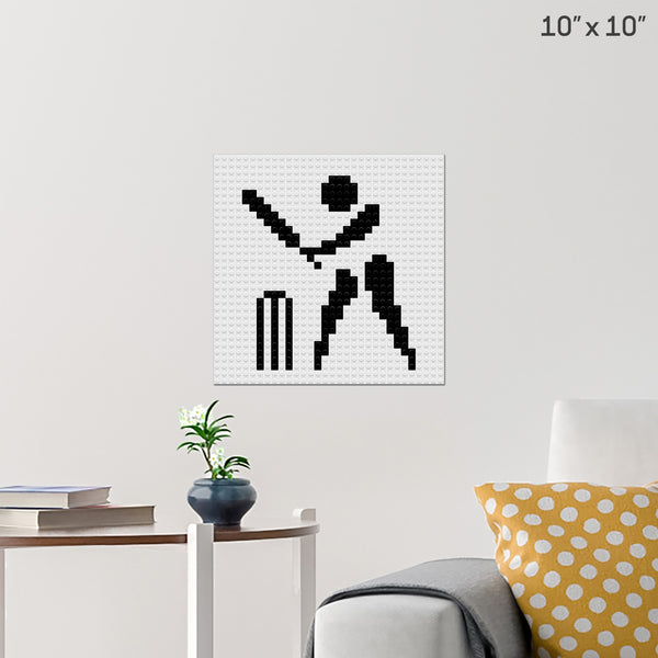 Cricket Pixel Art Wall Poster - Build Your Own with Bricks! - BRIK