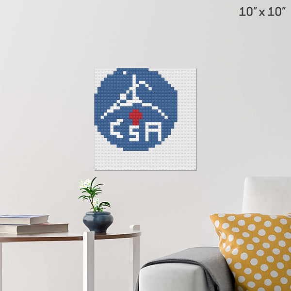 CSA Logo Wall Poster - Build Your Own with Bricks! - BRIK