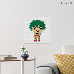 Deku Pixel Art Wall Poster - Build Your Own with Bricks! - BRIK