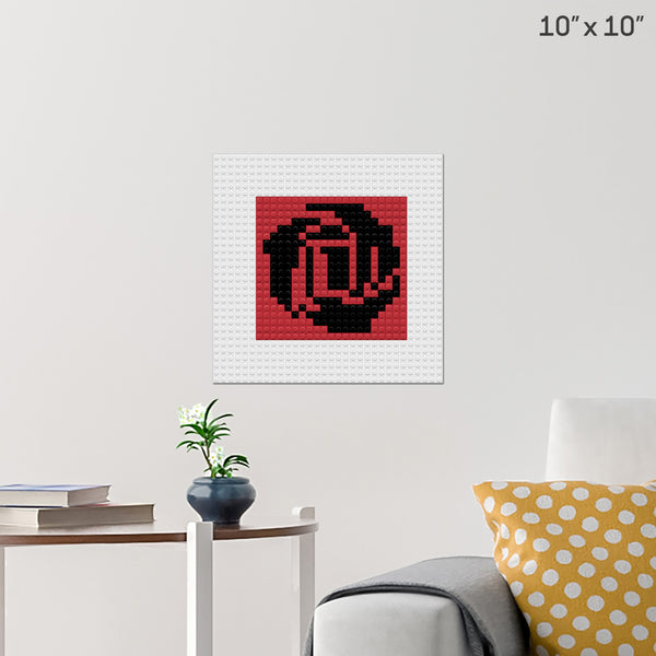 Derrick Rose Pixel Art Wall Poster - Build Your Own with Bricks! - BRIK