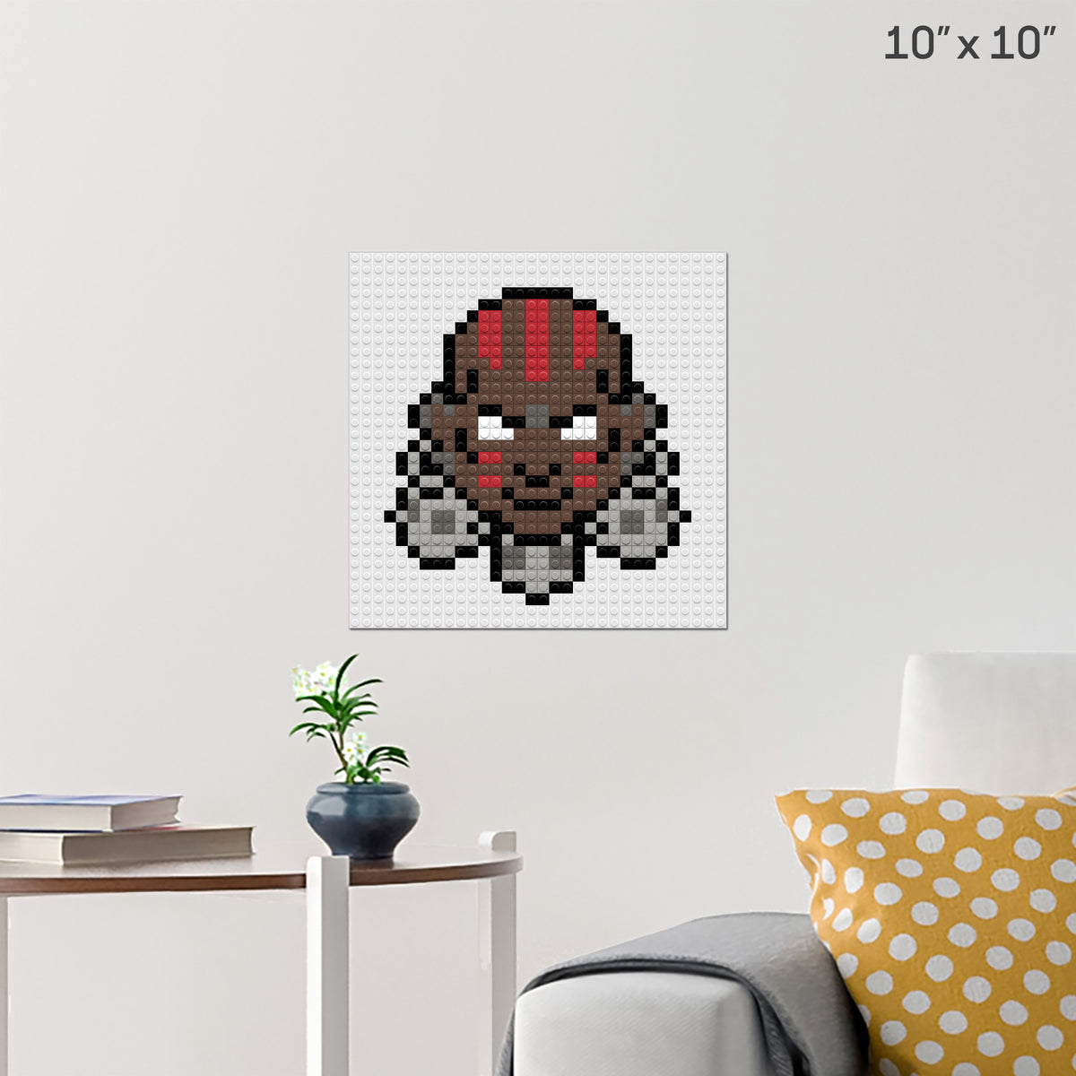 Dhalsim Pixel Art Wall Poster - Build Your Own with Bricks! - BRIK