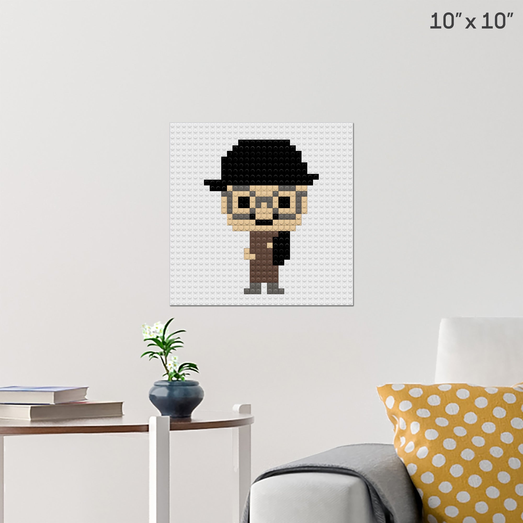 Diana Prince Pixel Art Wall Poster - Build Your Own with Bricks! - BRIK