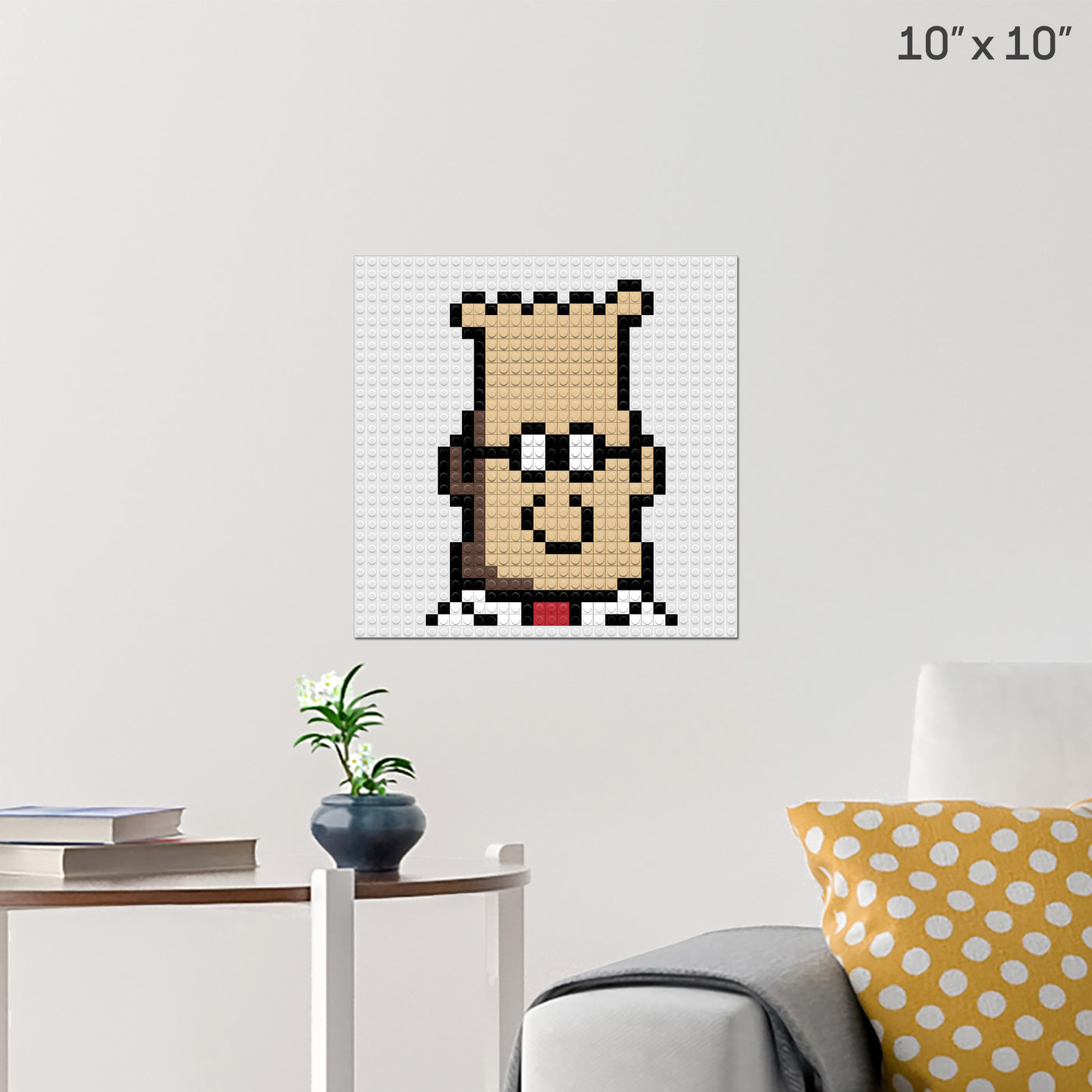 Dilbert Pixel Art Wall Poster - Build Your Own with Bricks! - BRIK