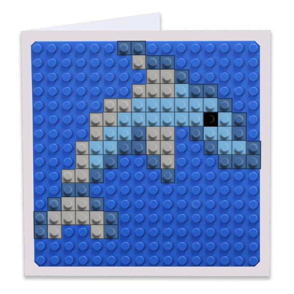 dolphin Build-On Greeting Card | BRIK