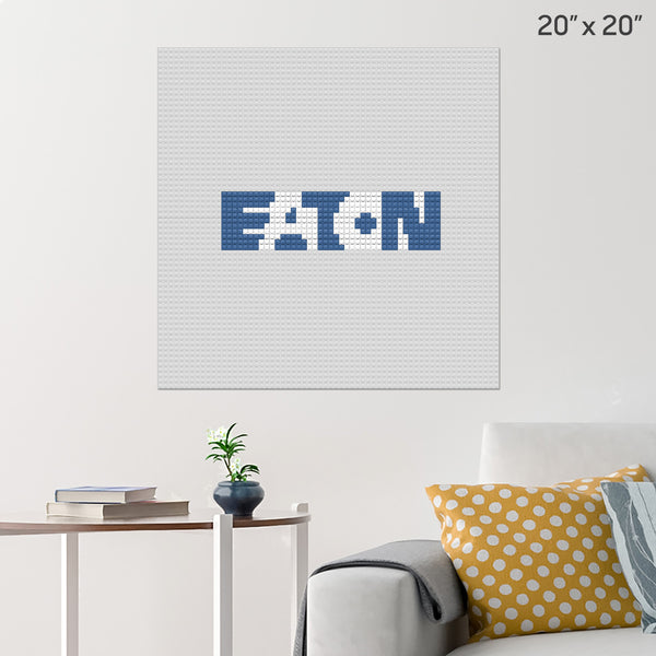 Eaton Corporation Logo Wall Poster - Build Your Own with Bricks! - BRIK