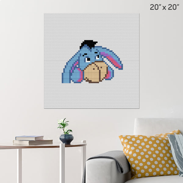 Eeyore Winnie the Pooh Pixel Art Wall Poster - Build Your Own with ...