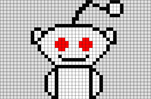 Reddit Logo Pixel Art – BRIK